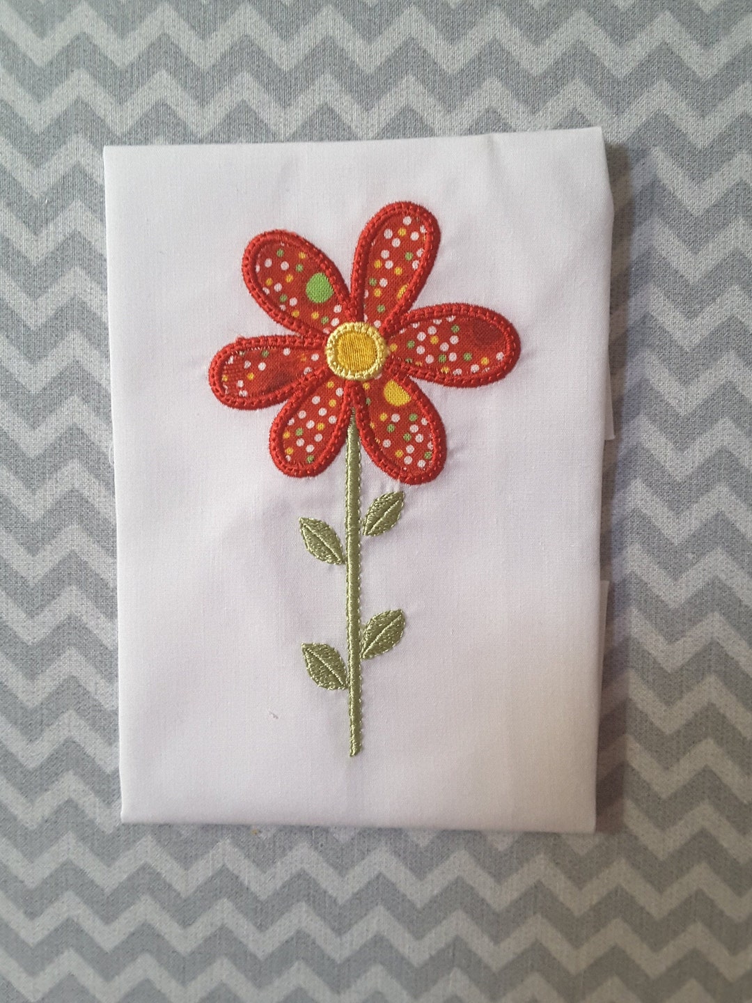 Applique Machine Embroidery Flower - Etsy