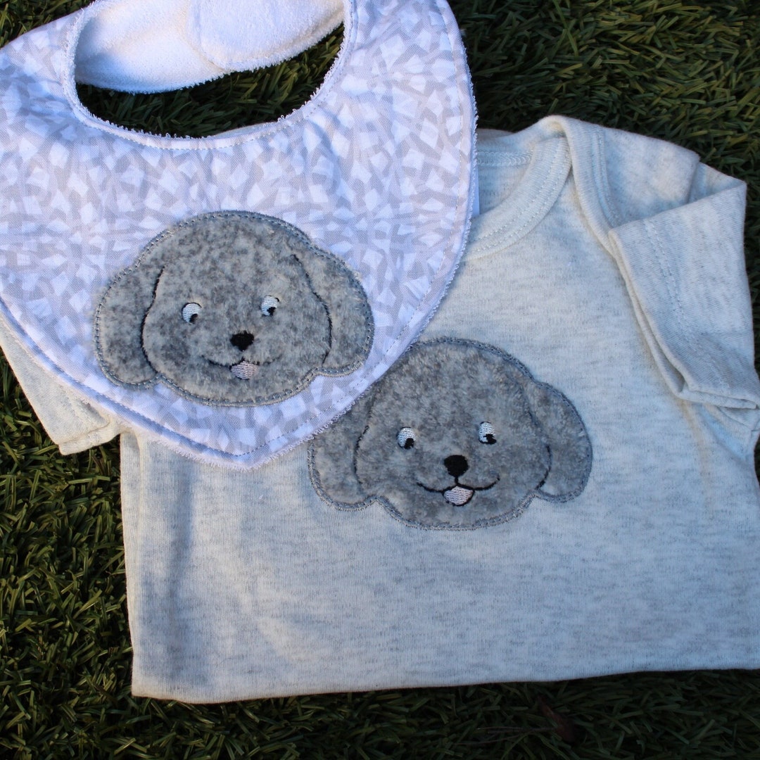Applique Machine Embroidery Design Baby Pup - Etsy