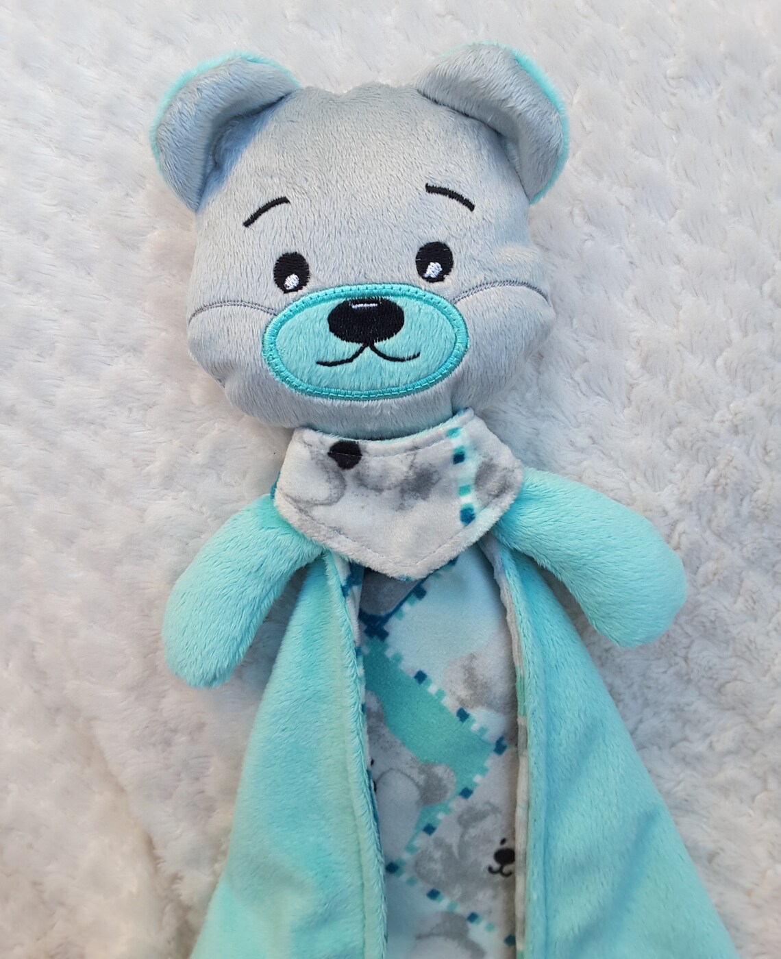 Cuddly Bear Lovey/comforter for Babies Made in the Hoop Machine ...