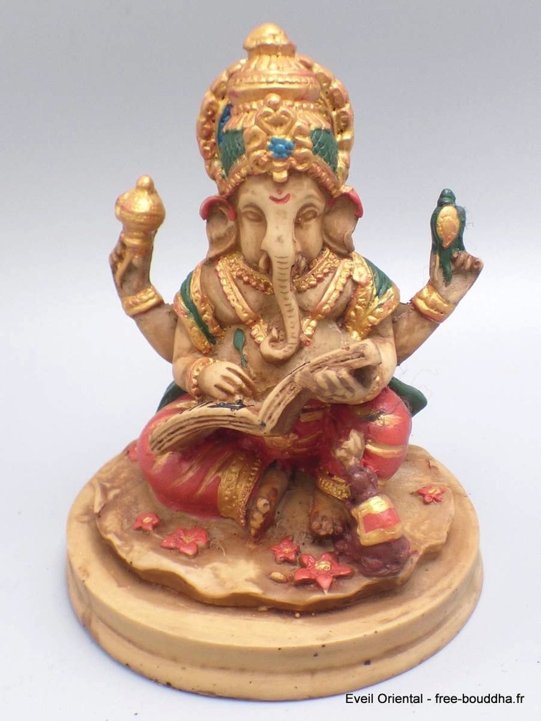 GANESH TEACHER STATUETTE Hand Painted Resin, STAGAN4 - Etsy