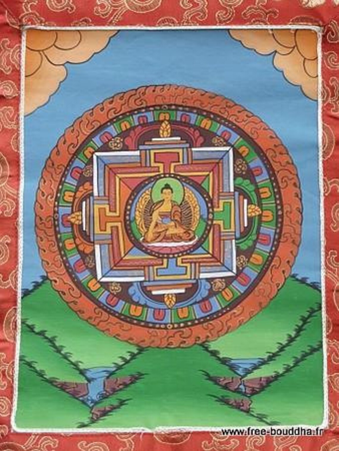 TANGKA TIBETAN MANDALA Painting Buddhist Temple Wisdom Tibet | Etsy