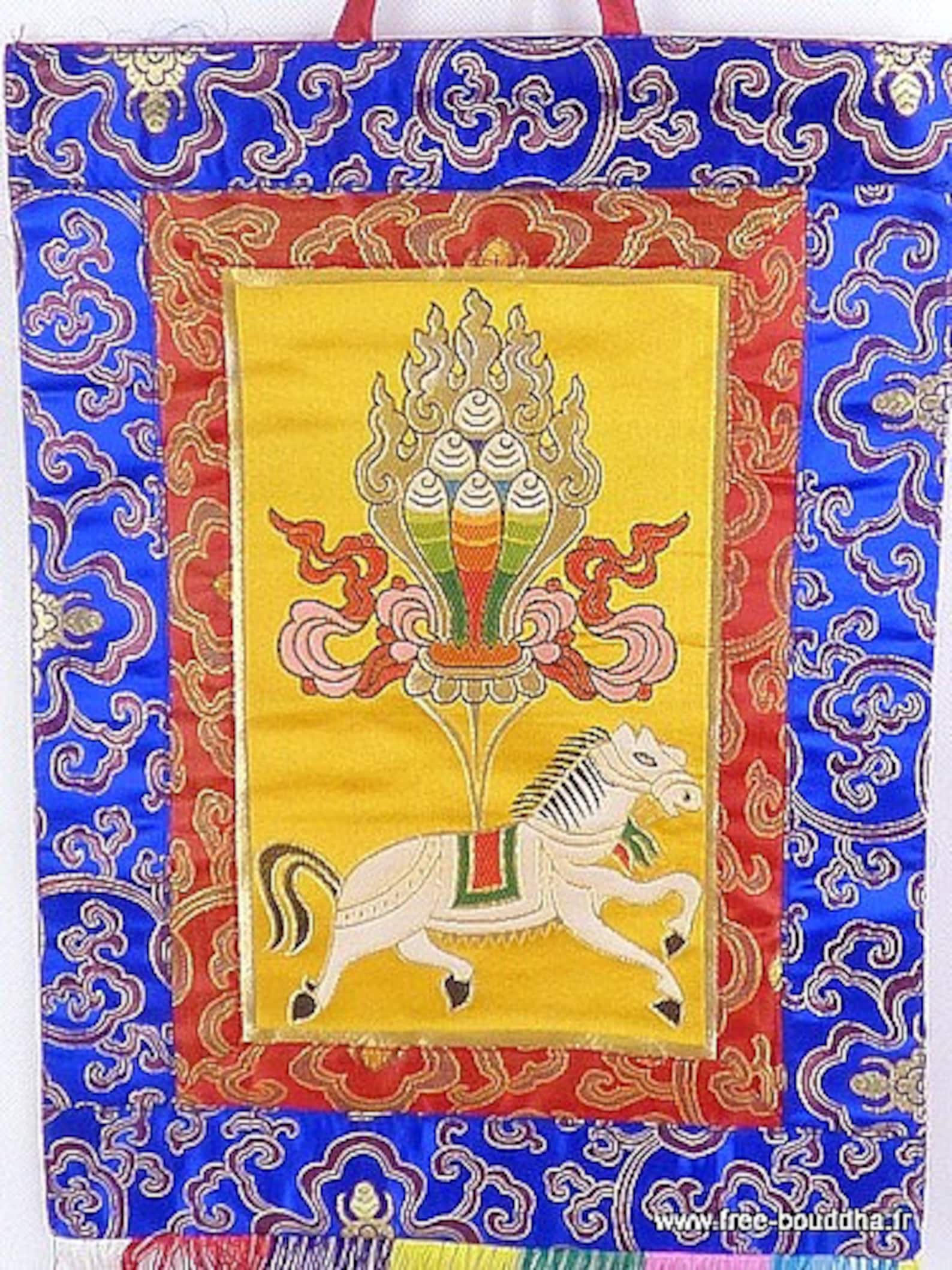HANGING TIBETAINE LUNGTA horse in the wind Buddhism meditation | Etsy