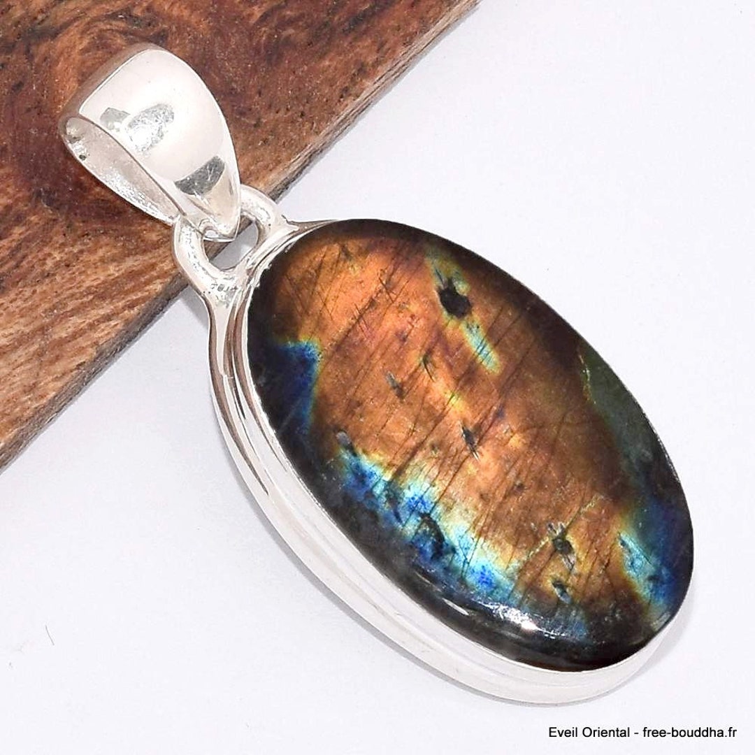 AUTHENTIC LABRADORITE SPECTROLITE, 925 Silver Labradorite Spectrolite ...