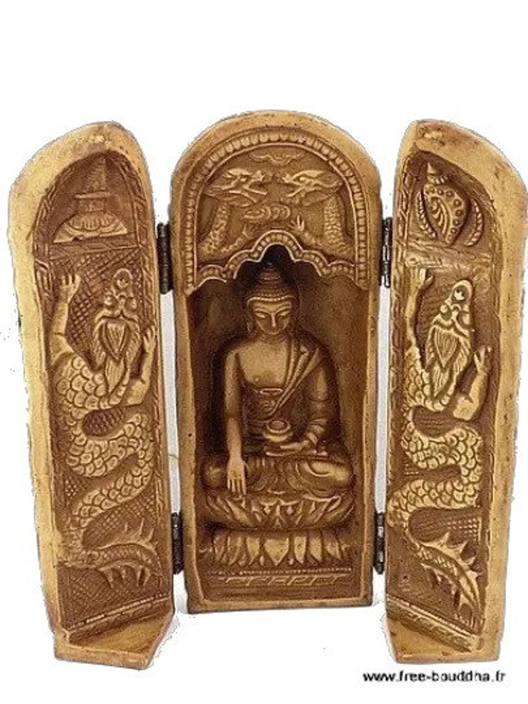 ALTAR BUDDHIST TEMPLE Triptych 20 Cm Handmade, TRYP2 - Etsy