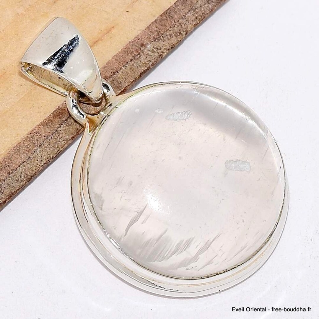 SELENITE Cat's Eye Small Round Pendant Silver 925 CWA88.2 - Etsy