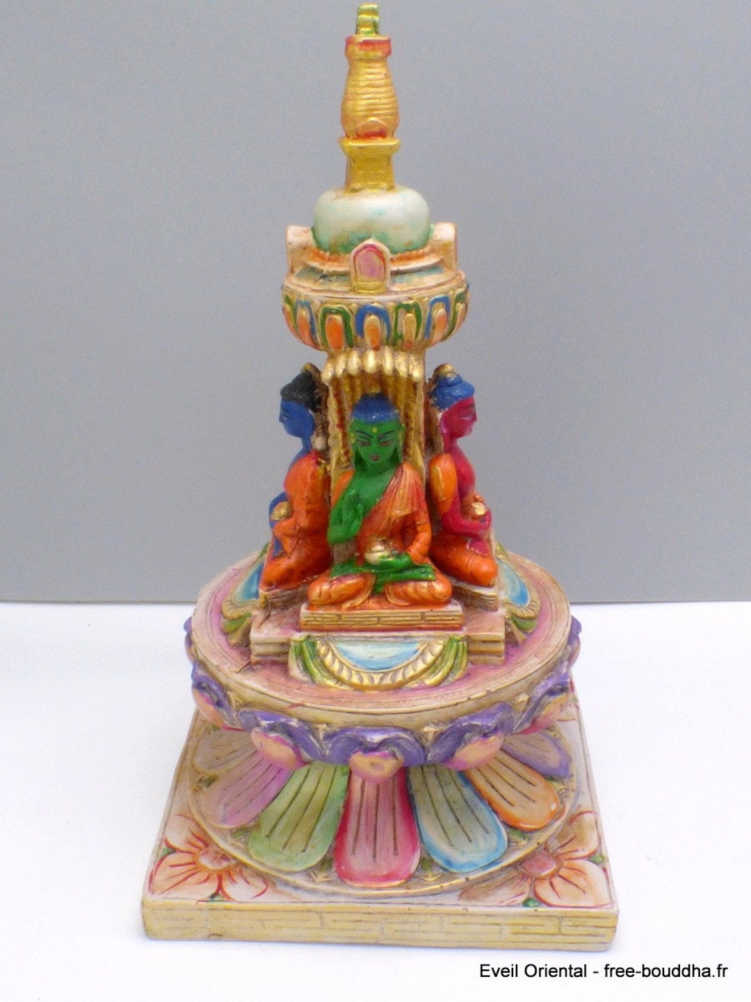 TIBETAN BUDDHIST STUPA 23 Cm Hand Painted, STUP5 - Etsy