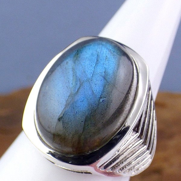 Labradorite Ring - Etsy