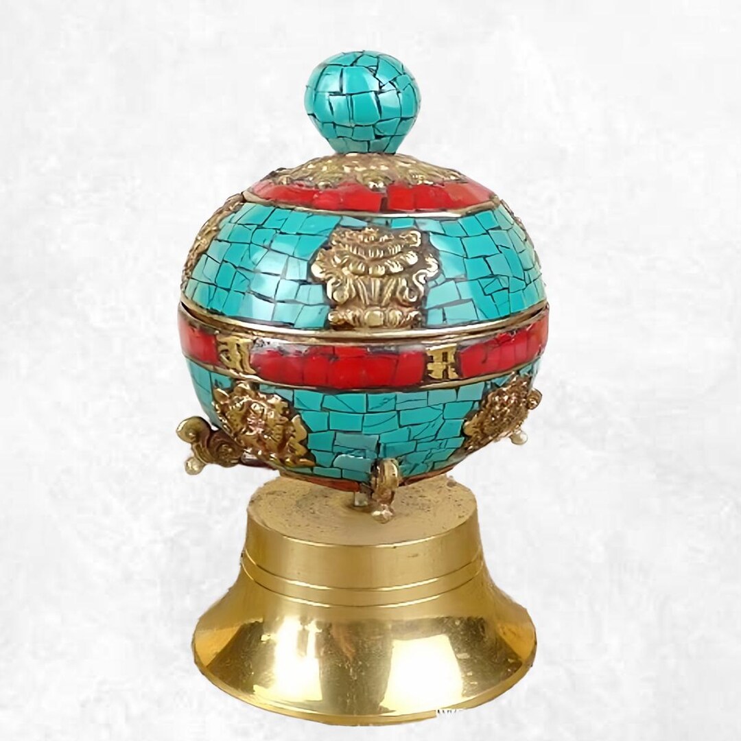 Tibetan Buddhist Tabletop Prayer Wheel Dharma Impermanence Meditation ...