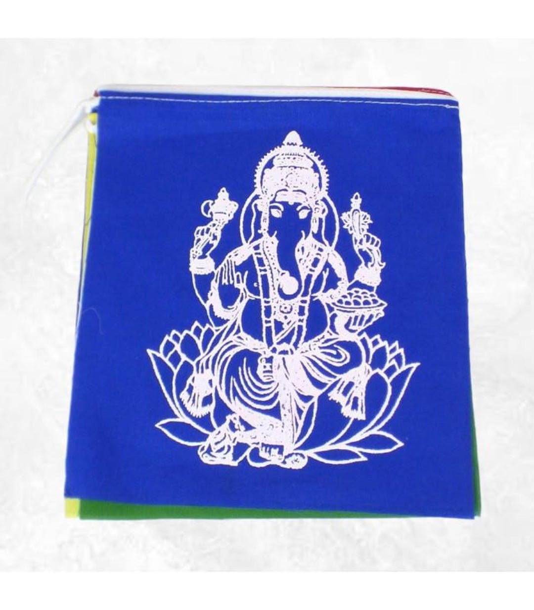 Garland of 10 Tibetan Ganesh Flags - Etsy