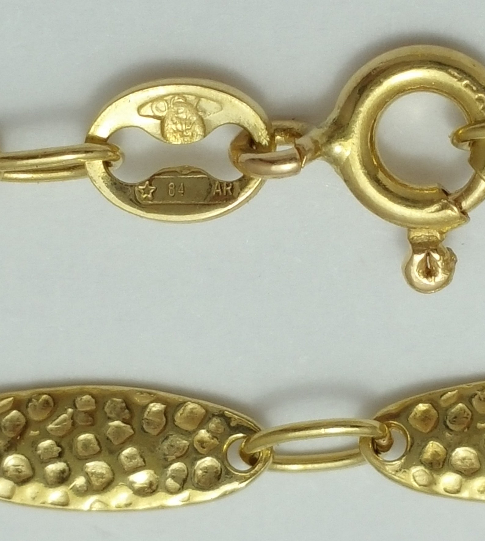 Beautiful 18K Karat 750 Stamp Solid Yellow Gold Designer Link | Etsy