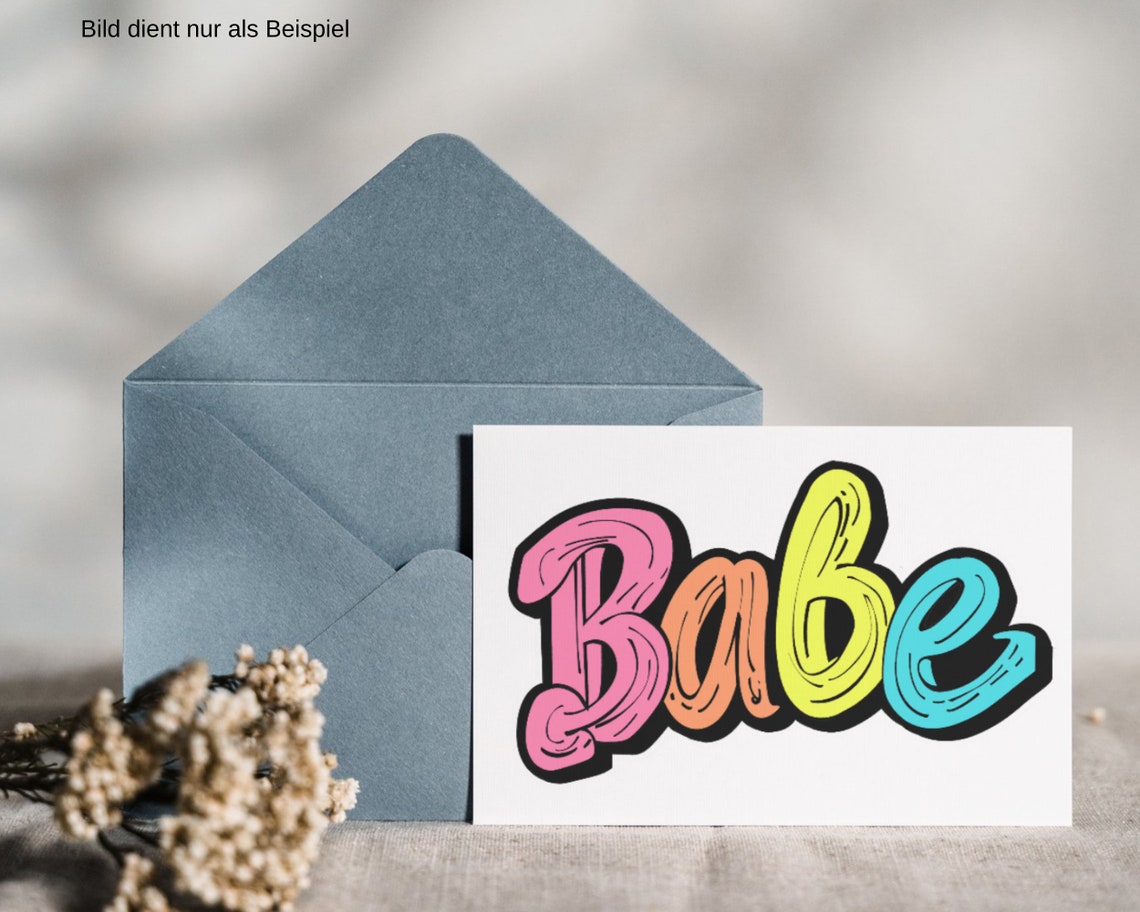 Babe Lettering Doodle Clipart PNG 300dpi Digital Download Sublimation ...