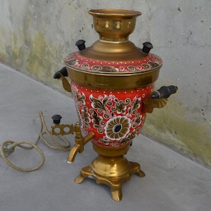 Samovar Russian Large Tea Pot Vintage Soviet Hot Water - Etsy
