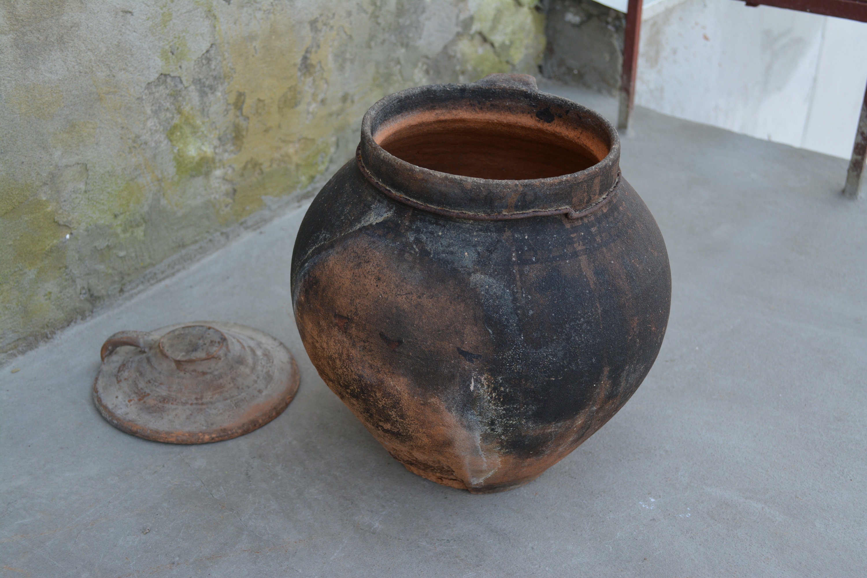 Very Old Antique Ancient Clay Vessel - Rustic Bowl - Antique Clay ...