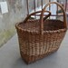 Vintage Antique Wicker Basket Antique Hand Woven Basket Country ...