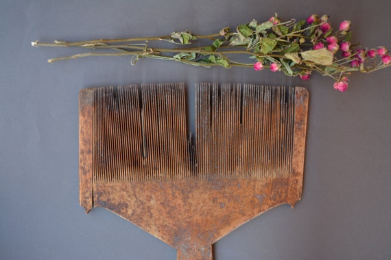 Antique Wool Comb 1930ies Wool Carder Primitives Rustic - Etsy