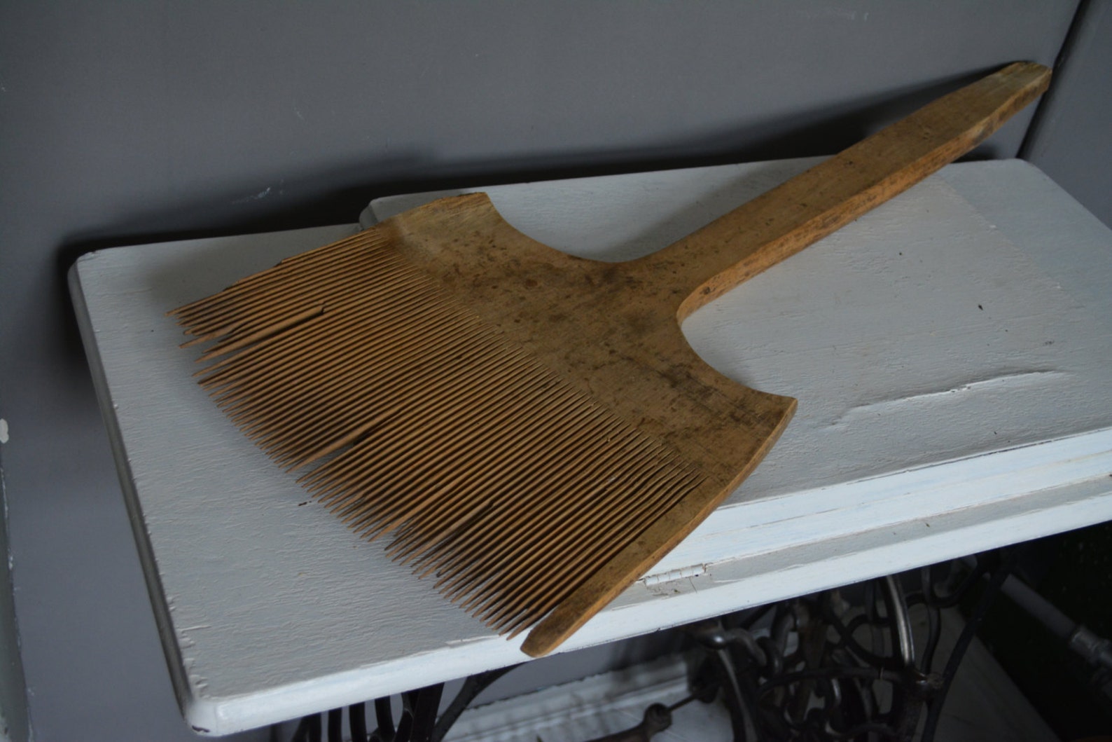 Antique Wool Comb 1930ies Wool Carder Primitives Rustic - Etsy