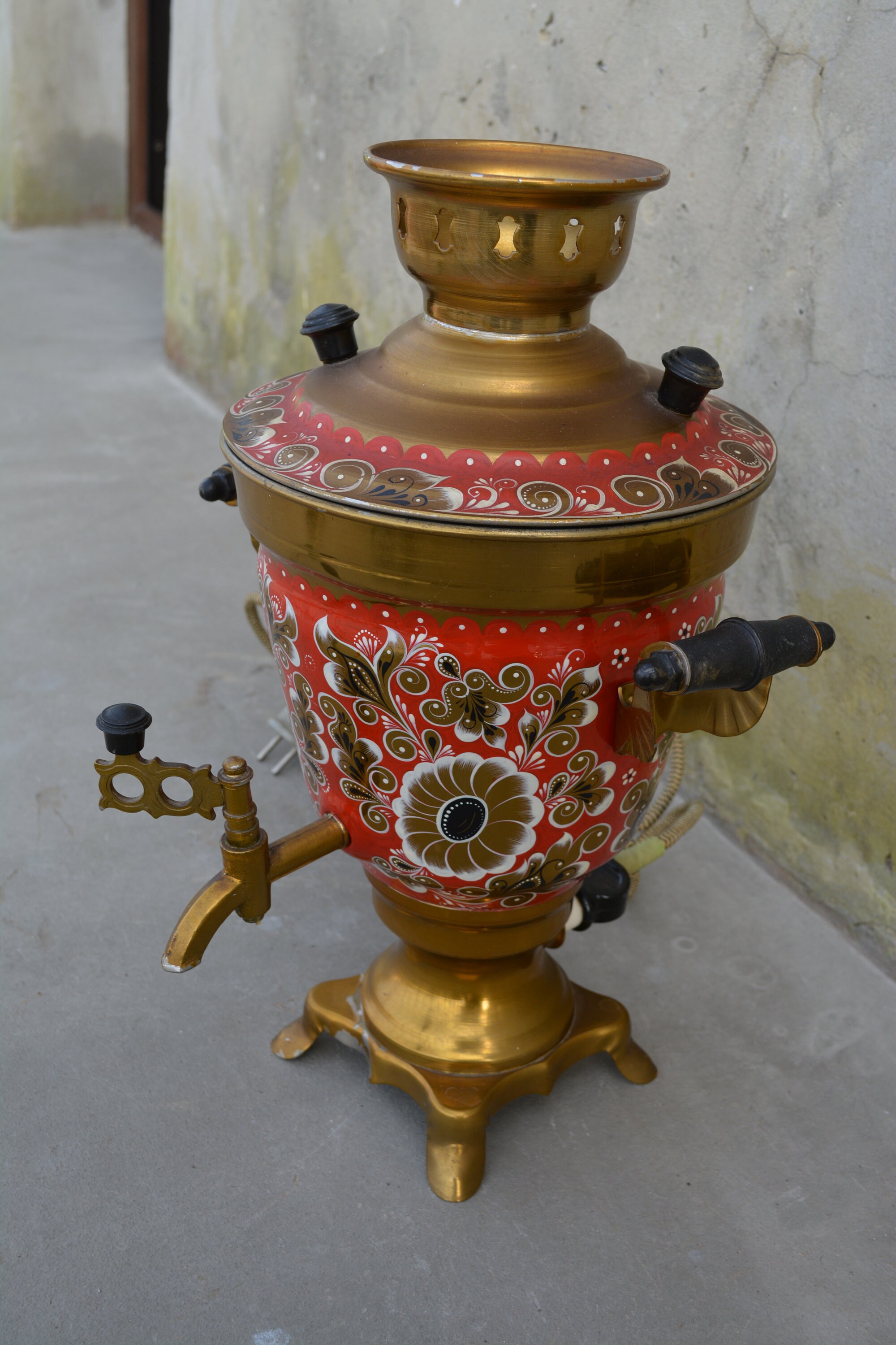 Samovar Russian Large Tea Pot Vintage Soviet Hot Water | Etsy