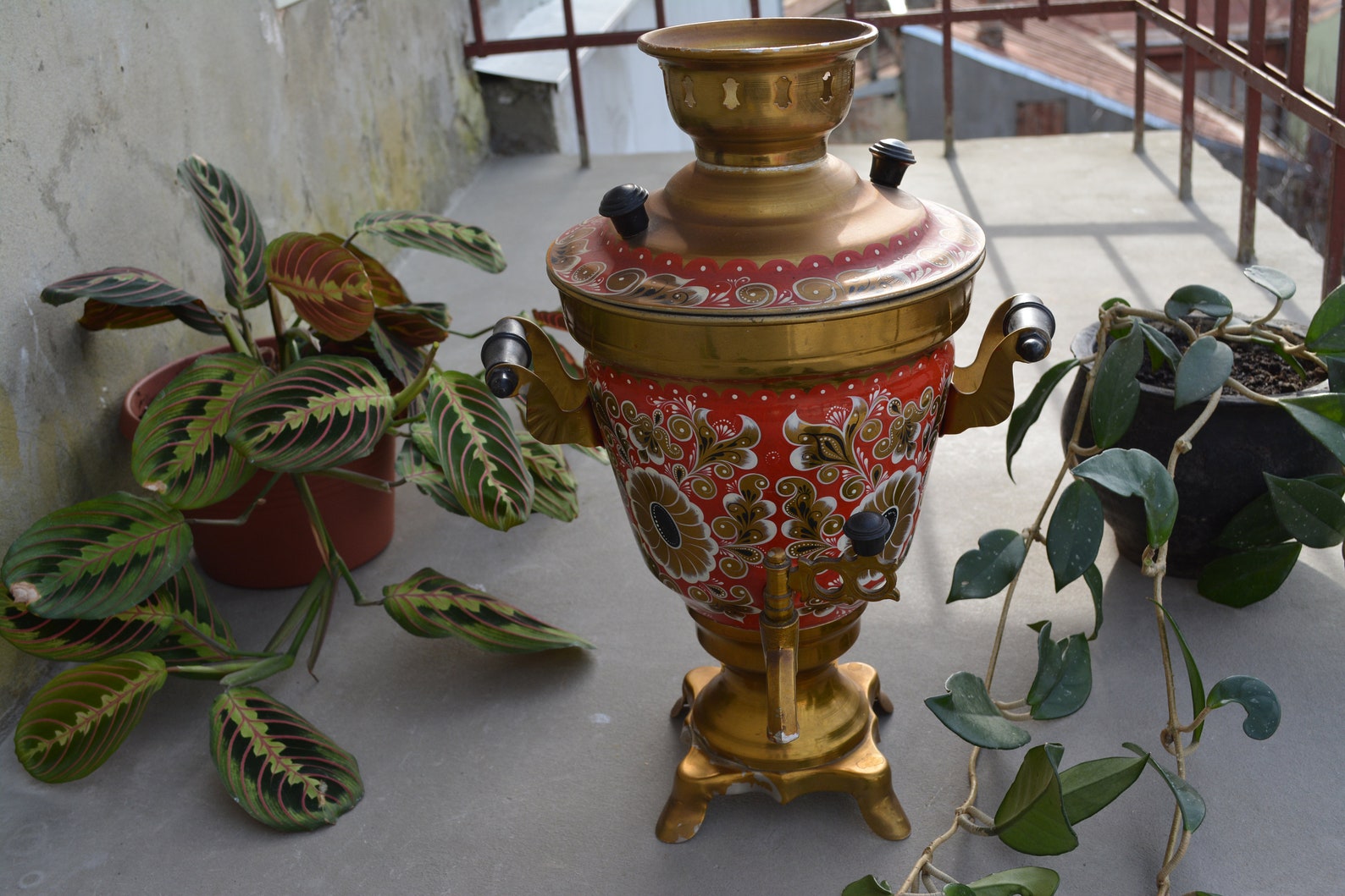 Samovar Russian Large Tea Pot Vintage Soviet Hot Water | Etsy