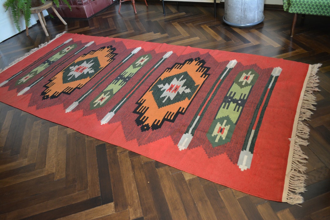 Vintage Handwoven Wool Traditional Ukrainian Carpet-ukrainian Vintage ...