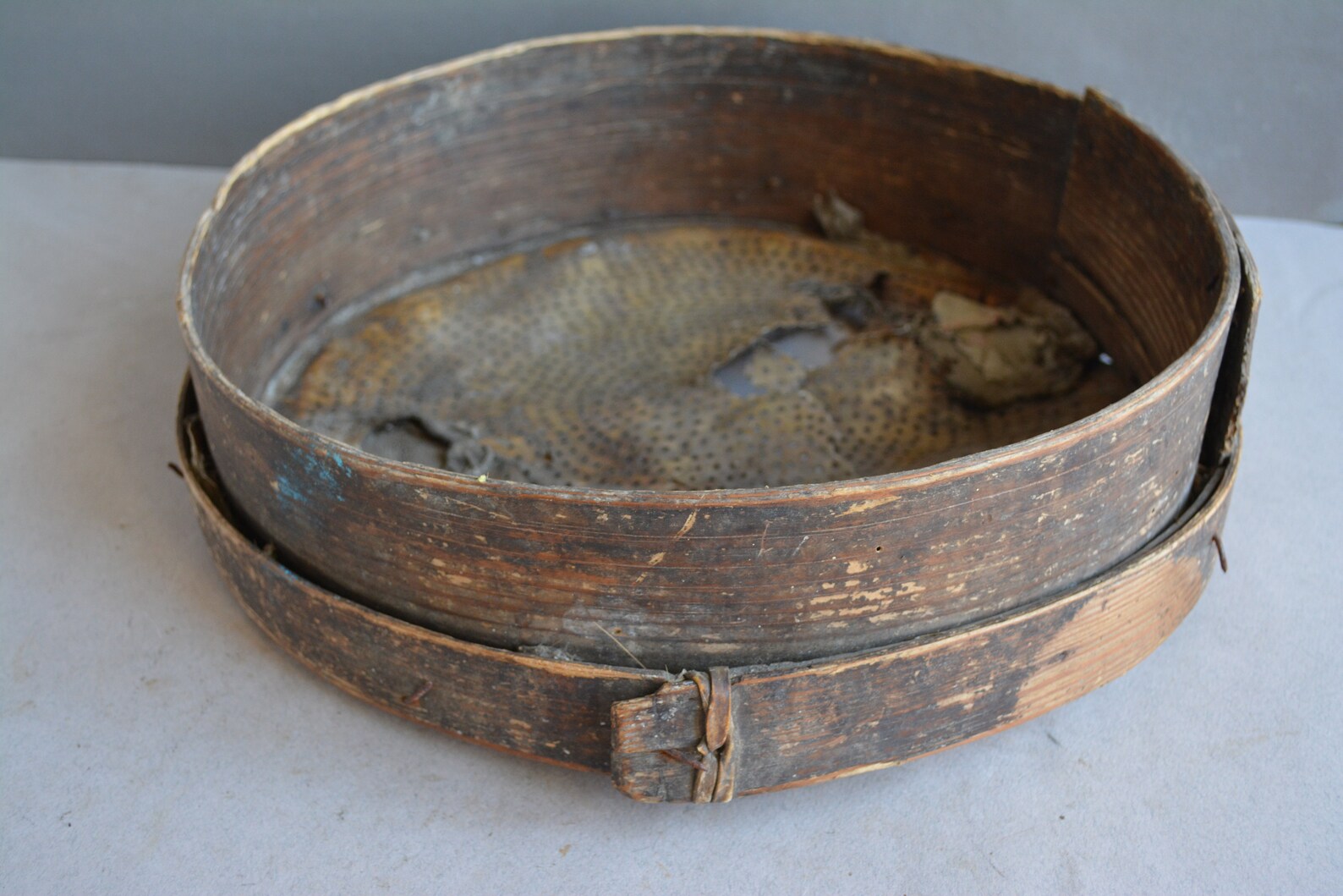 Antique Primitive Wood Sieve Antique Natural Wood Sifter - Etsy