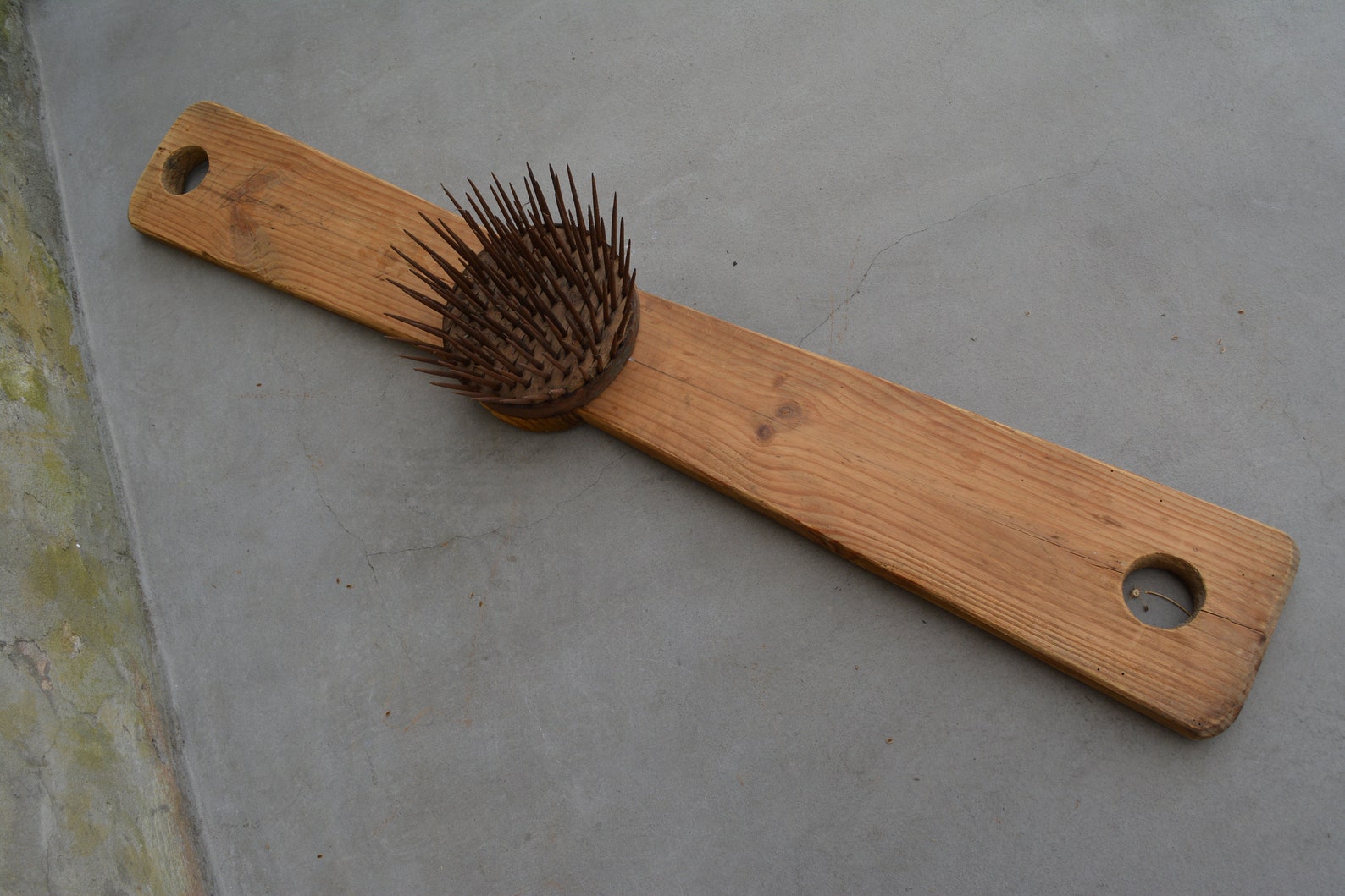 Antique wool comb 1930ies Wool carder Primitives rustic | Etsy