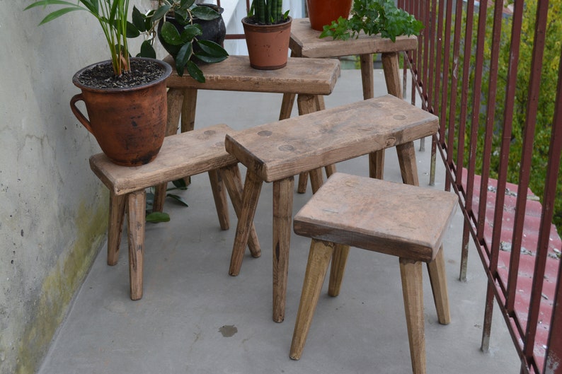 Primitive Handmade Stool Rustic Farmhouse Seat Rustic - Etsy