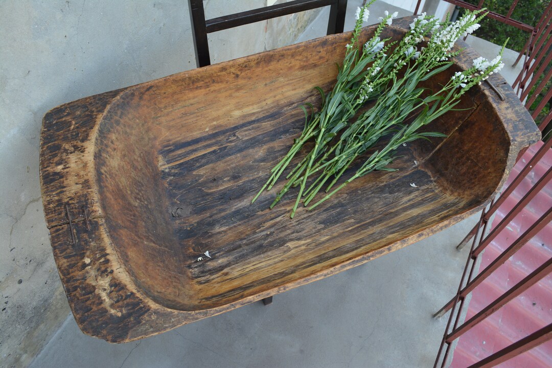 Antique Primitive Wooden Dough Bowl Old Bowl Antique Natural Wood Hand ...