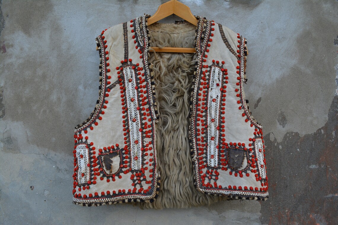 Antique Ukrainian Vest Traditional Ukrainian Sleeveless - Etsy