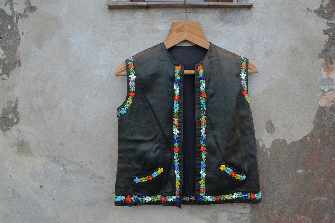 Antique Ukrainian Vest Traditional Ukrainian Costume - Vintage Blouse ...