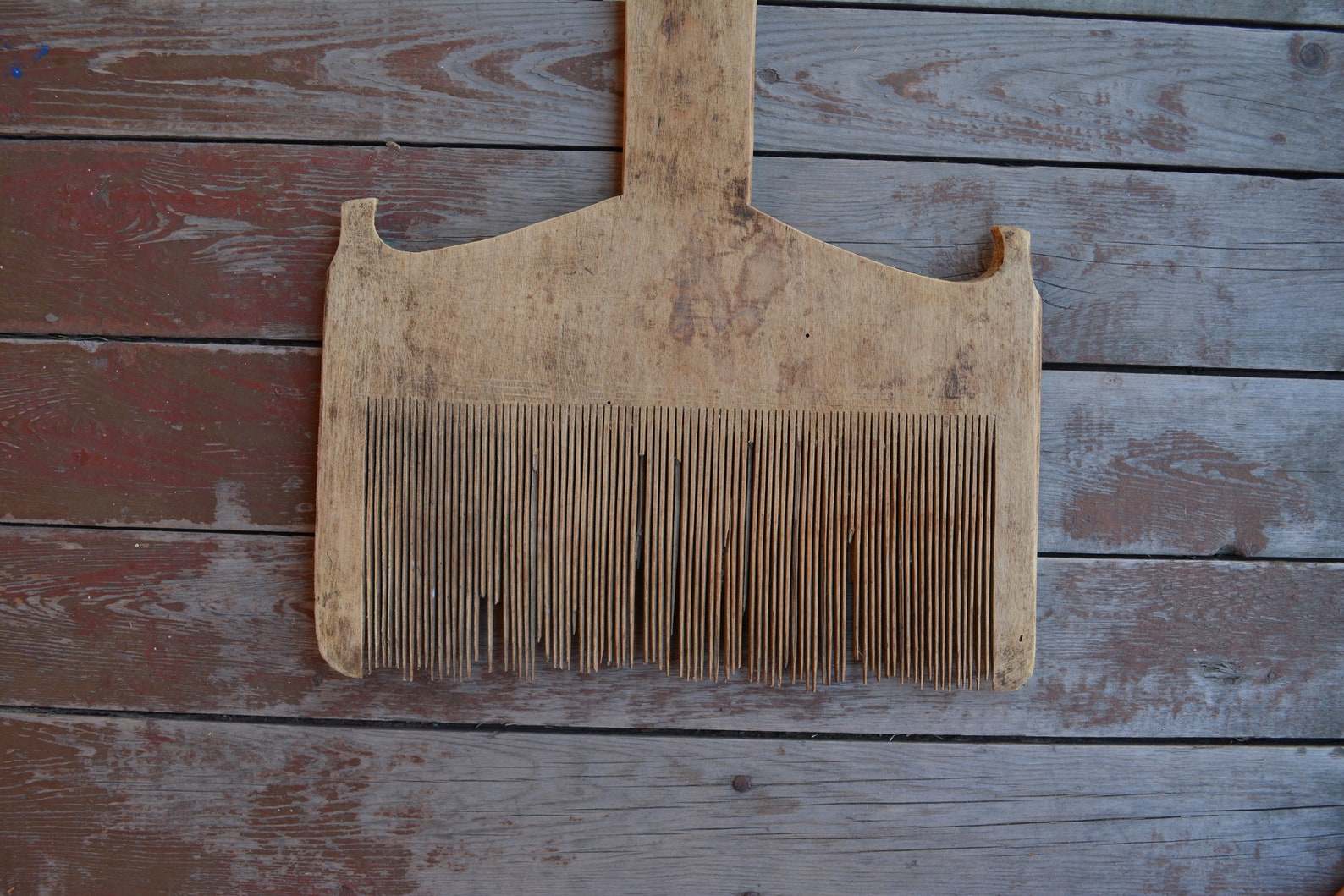 Antique Wool Comb 1930ies Wool Carder Primitives Rustic - Etsy