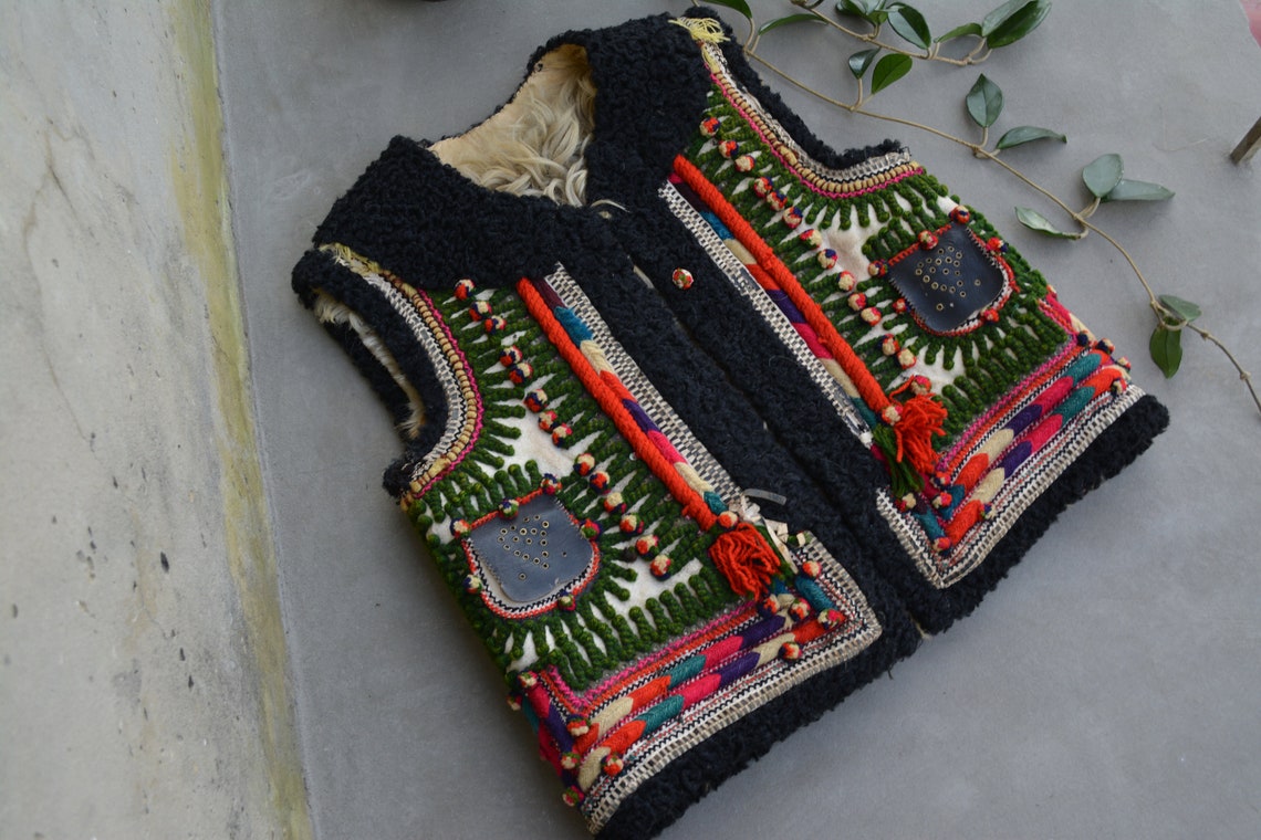 Antique Ukrainian Vest Traditional Ukrainian Sleeveless - Etsy