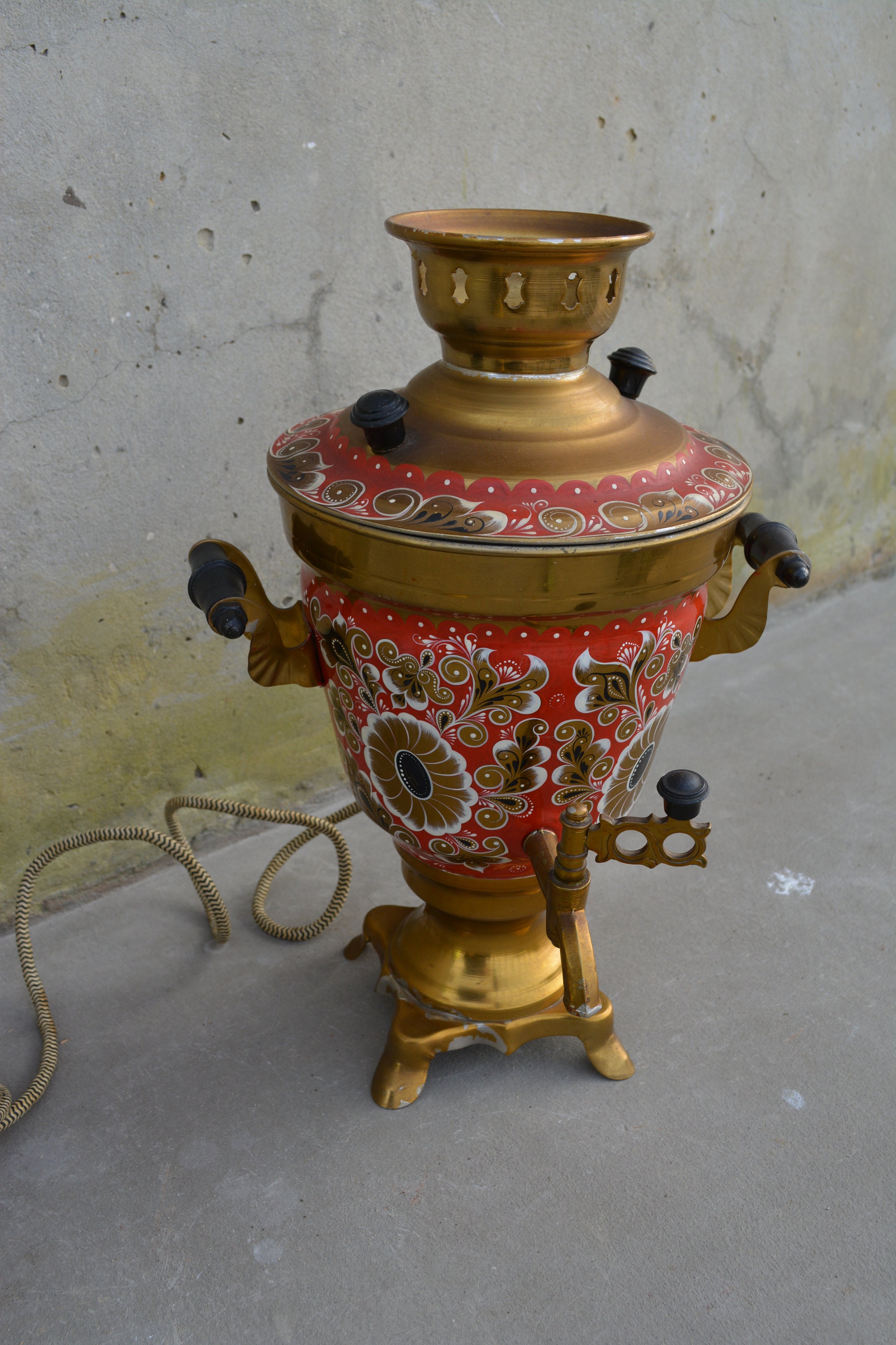 Samovar Russian Large Tea Pot Vintage Soviet Hot Water | Etsy