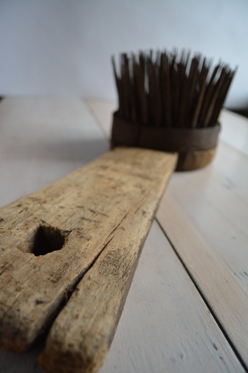 Antique wool comb 1930ies Wool carder Primitives rustic | Etsy