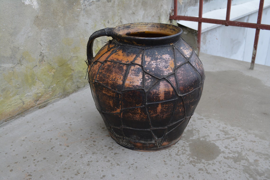 Very Old Antique Ancient Clay Vessel - Rustic Bowl - Antique Clay ...