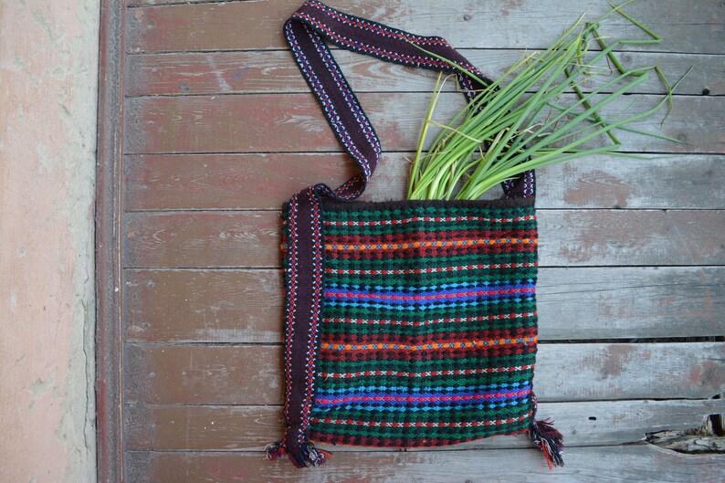 Handwoven Wool Shoulder Bag Vintage Handwoven Wool Bag - Etsy
