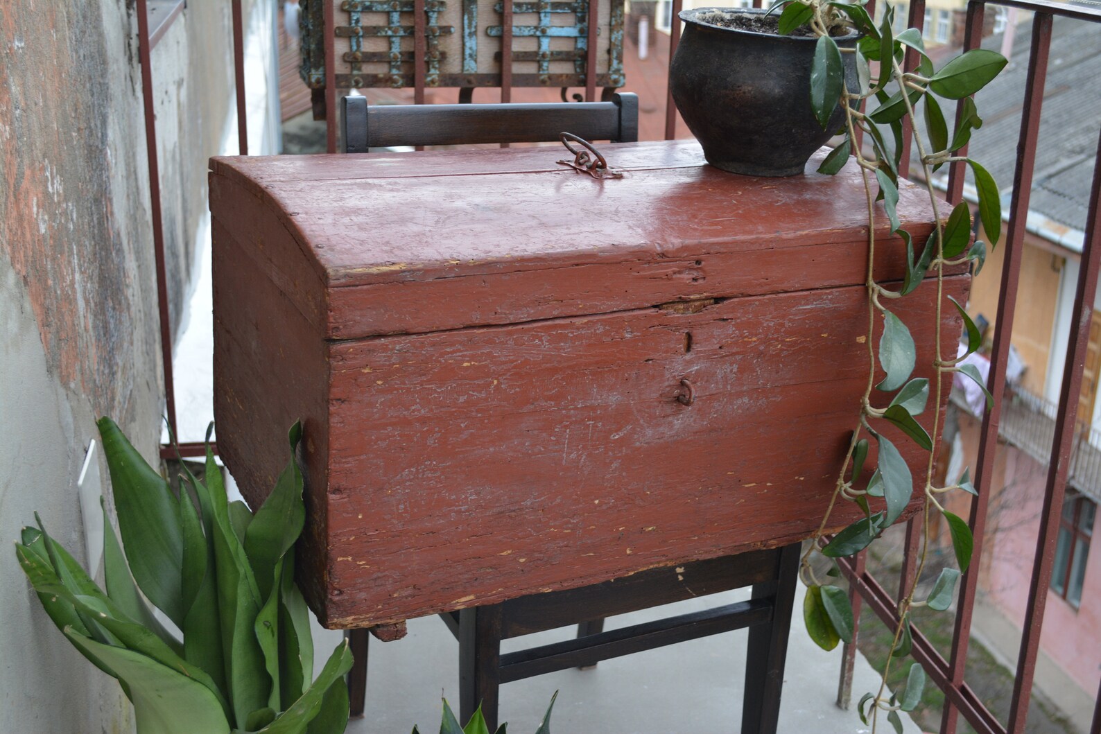 Vintage Wooden Box - Wooden Chest - Small Wooden Box - Primitive ...