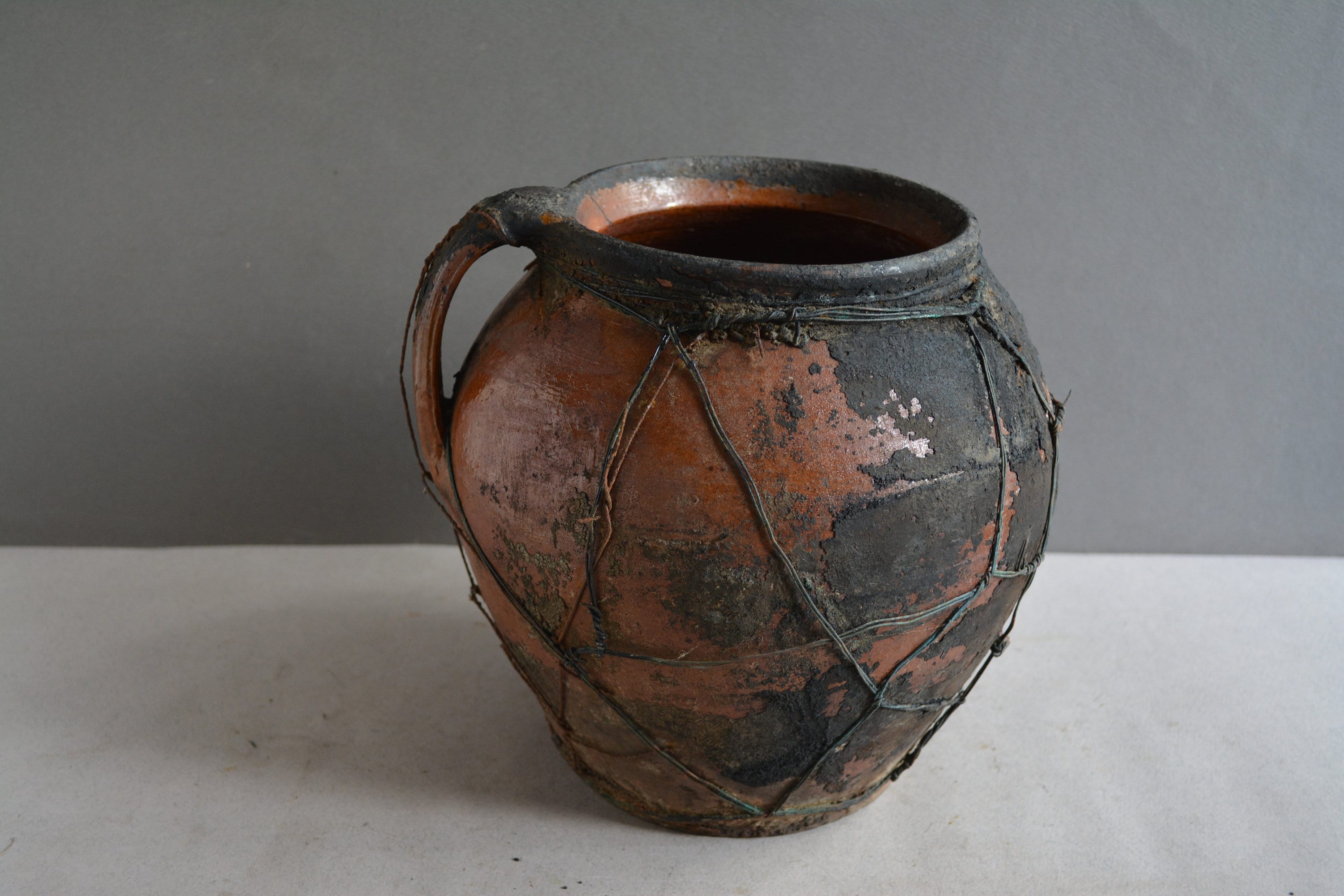 Very Old Antique Ancient Clay Vessel - Rustic Bowl - Antique Clay ...