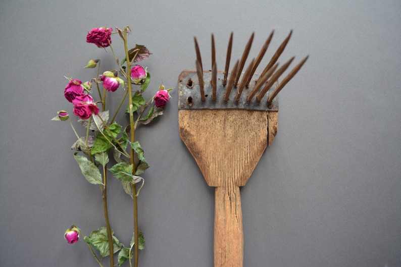 Antique Wool Comb 1930ies Wool Carder Primitives Rustic - Etsy