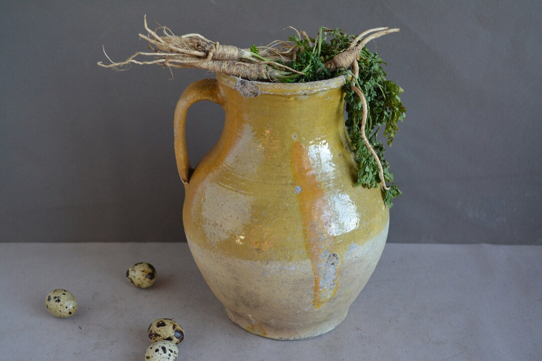 Very Old Antique Ancient Clay Vessel - Brown Clay Pot - Rustic Bowl ...