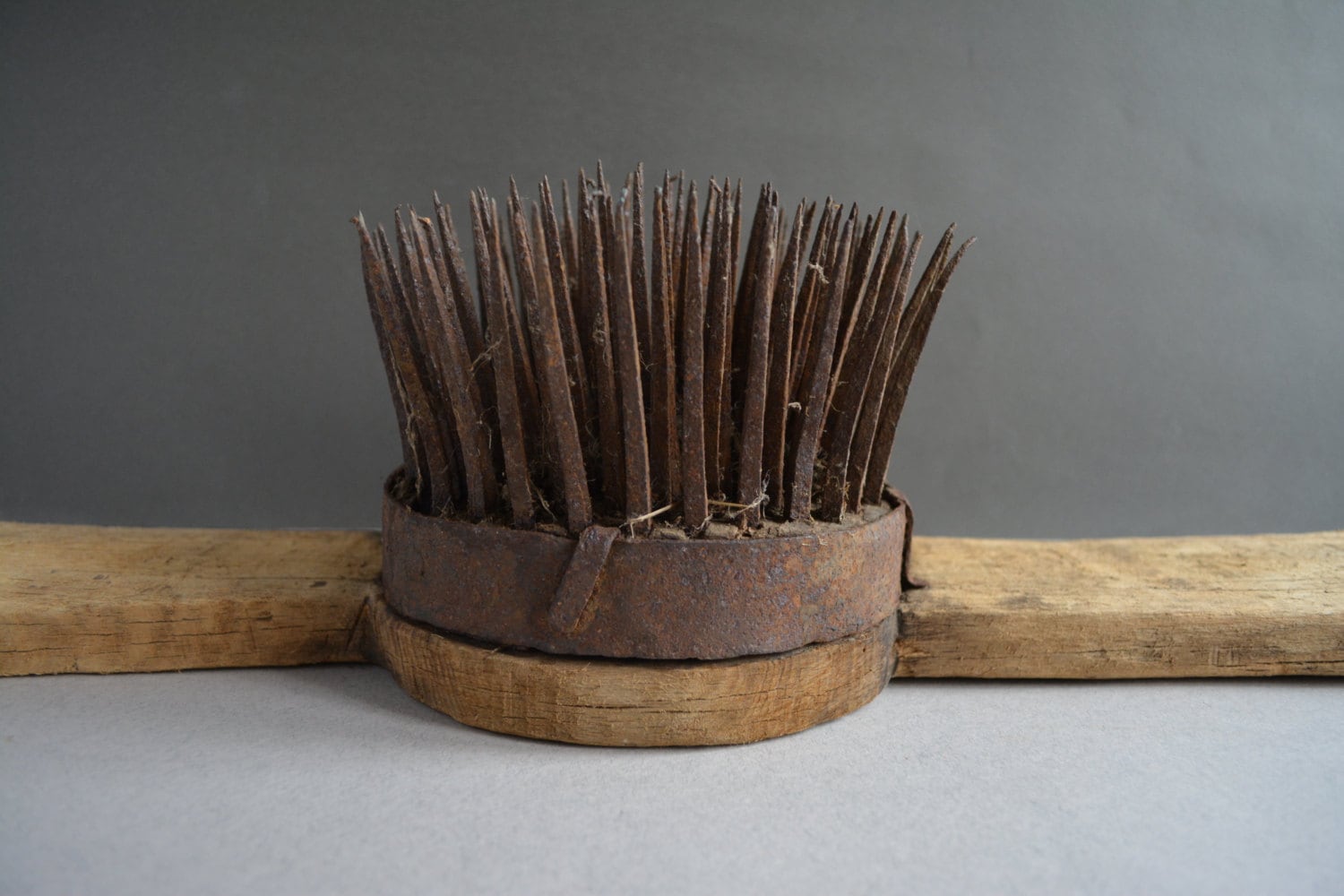 Antique wool comb 1930ies Wool carder Primitives rustic | Etsy