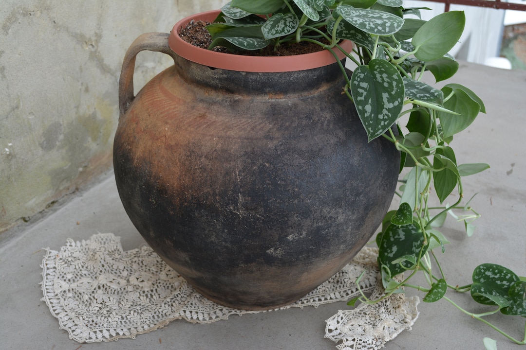 Very Old Antique Ancient Clay Vessel - Rustic Bowl - Antique Clay ...