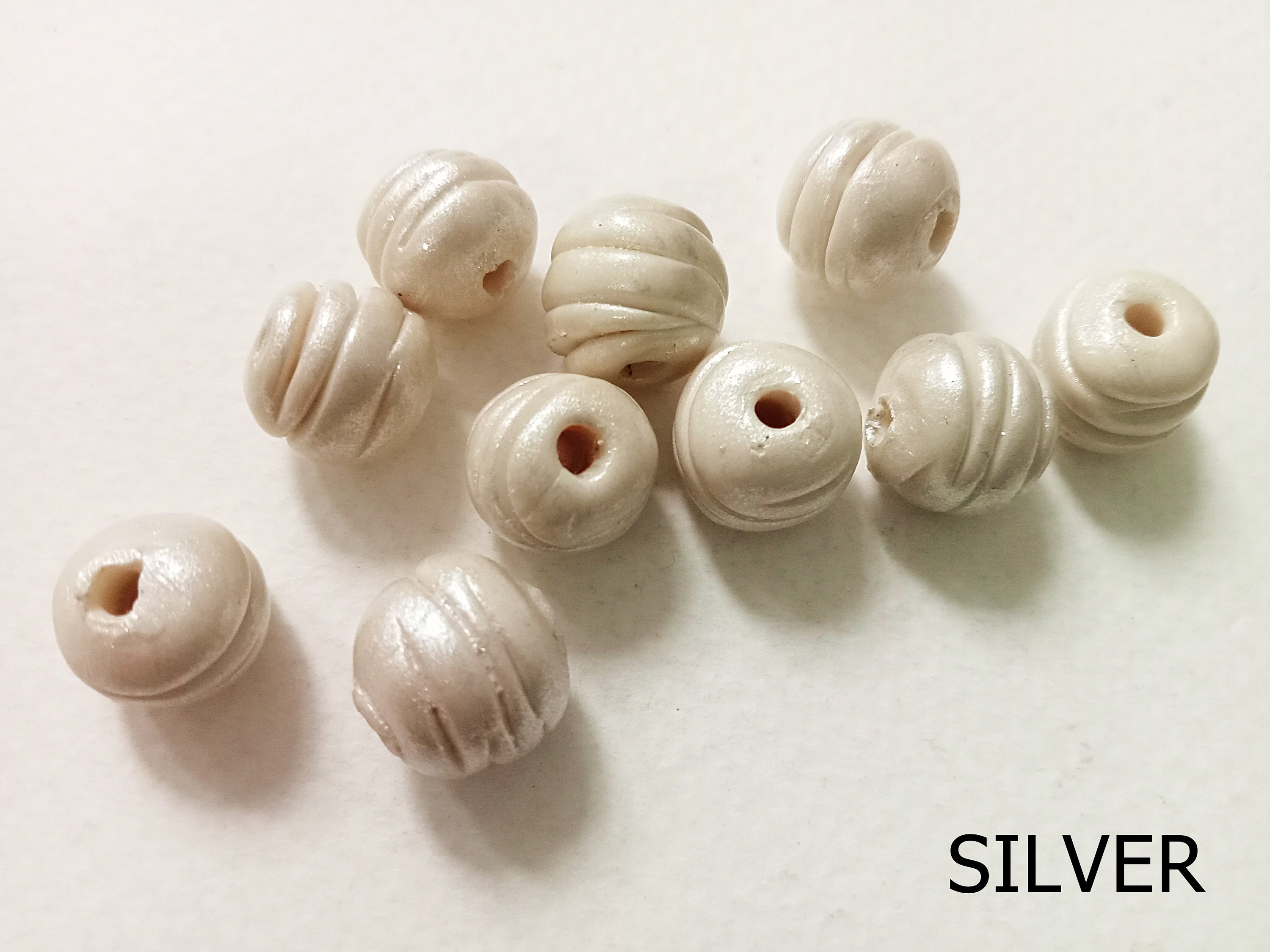 5 Round Rustic Bead, Round Clay Bead, Clay Ball Bead, Rustic Clay Beads ...