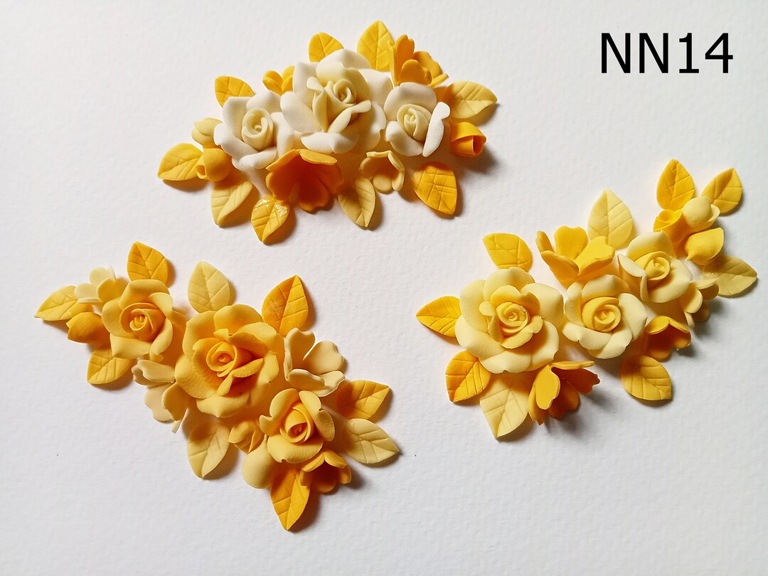 DIY ROSE SET, Rose Set, Cold Porcelain Rose, Handmade Rose Set, Jewelry ...