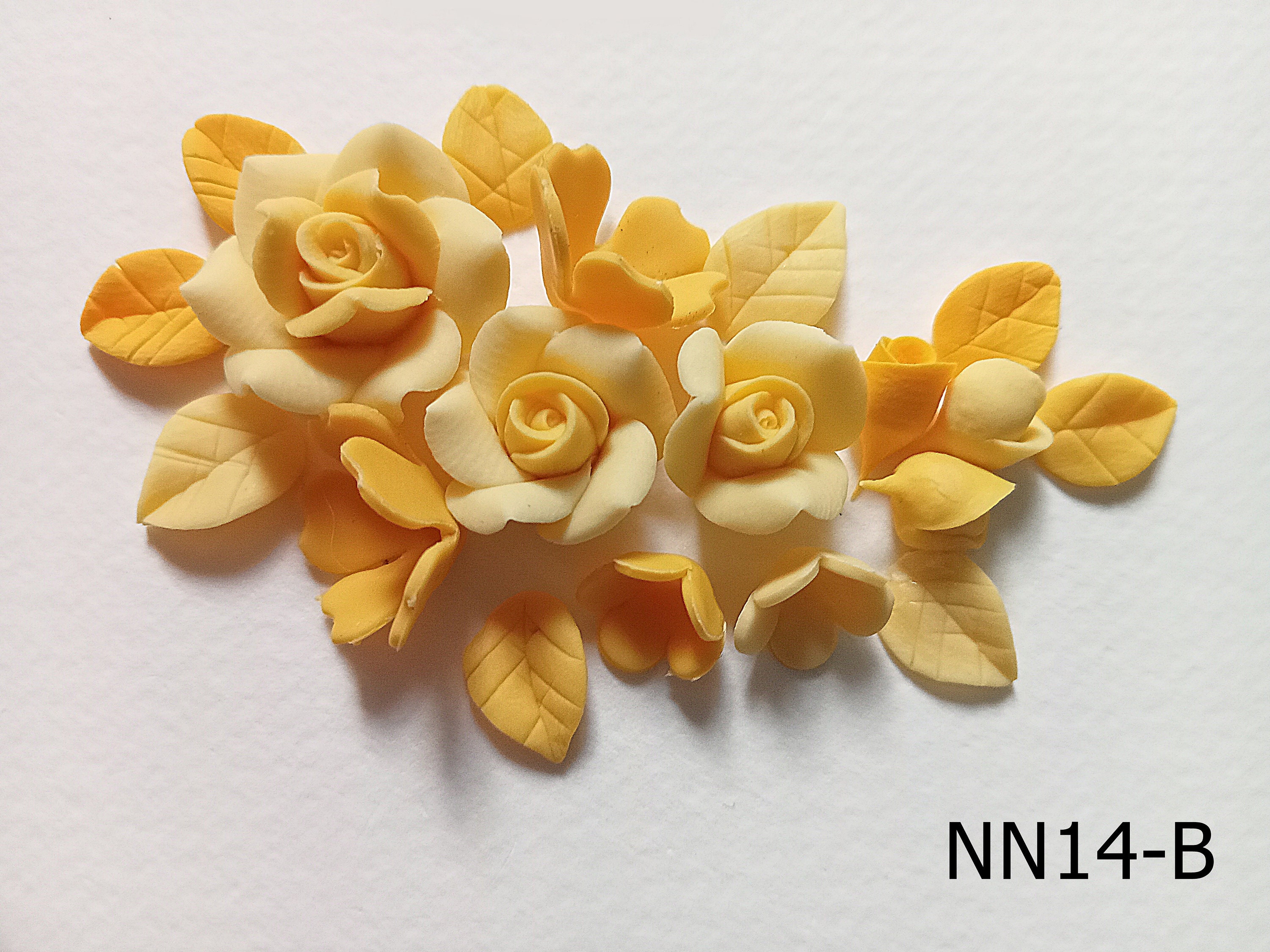DIY ROSE SET, Rose Set, Cold Porcelain Rose, Handmade Rose Set, Jewelry ...