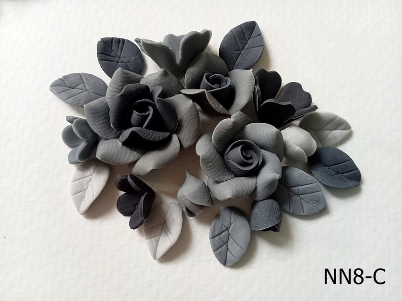 DIY ROSE SET, Rose Set, Cold Porcelain Rose, Handmade Rose Set, Jewelry ...
