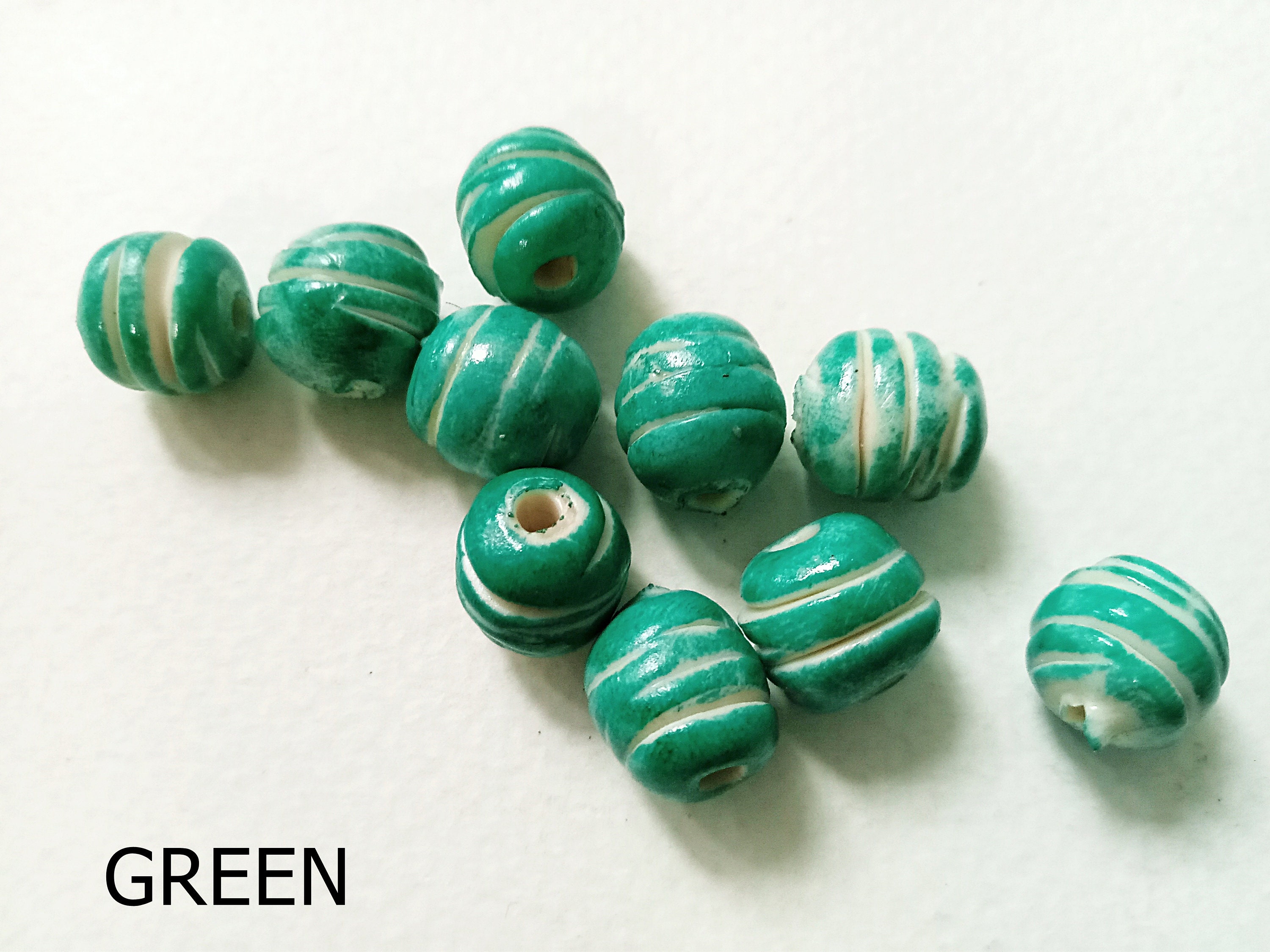 5 Round Rustic Bead, Round Clay Bead, Clay Ball Bead, Rustic Clay Beads ...
