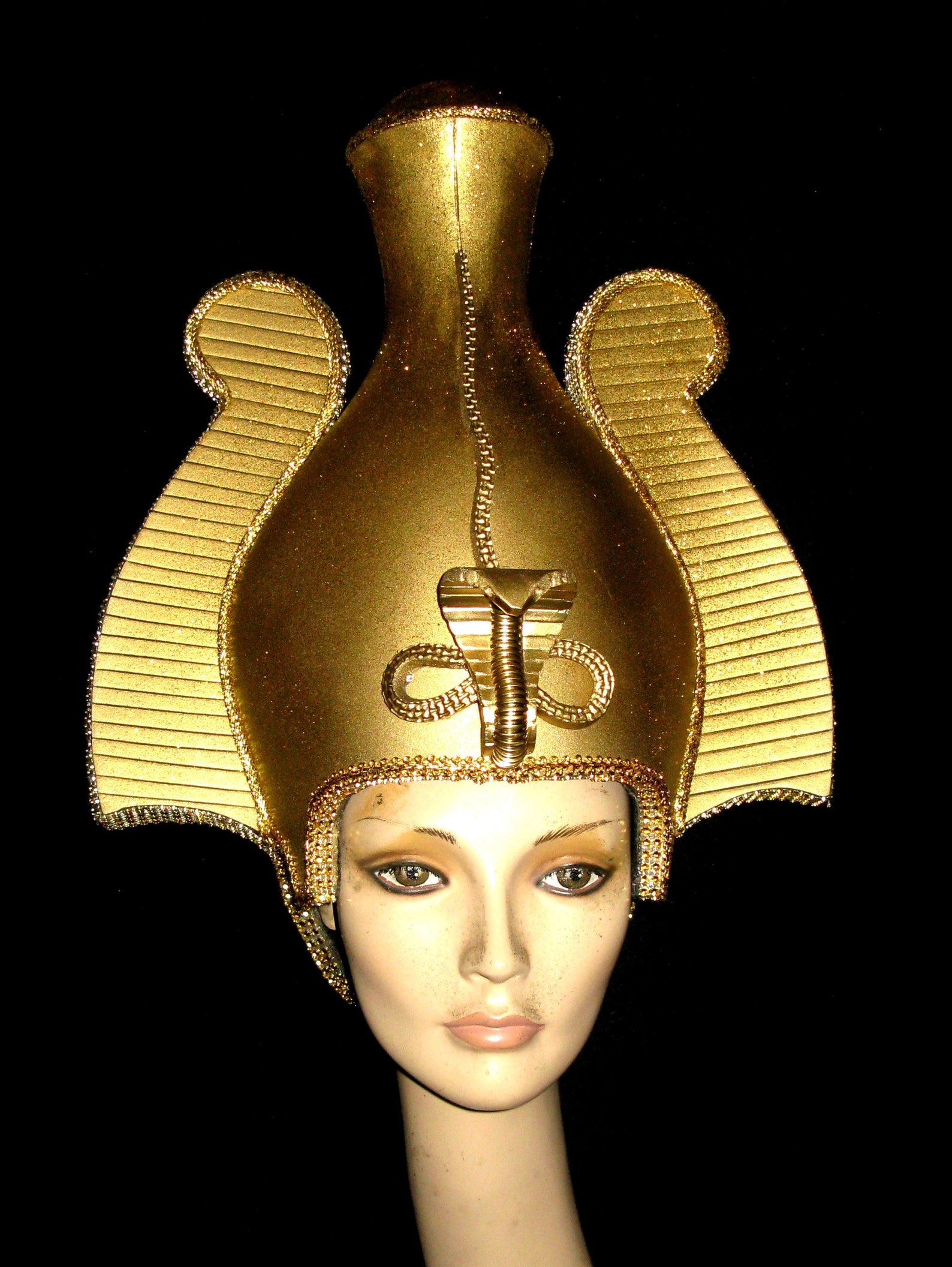 OSIRIS GOLD HEADDRESS Unisex Egyptian Crown Burning Man - Etsy