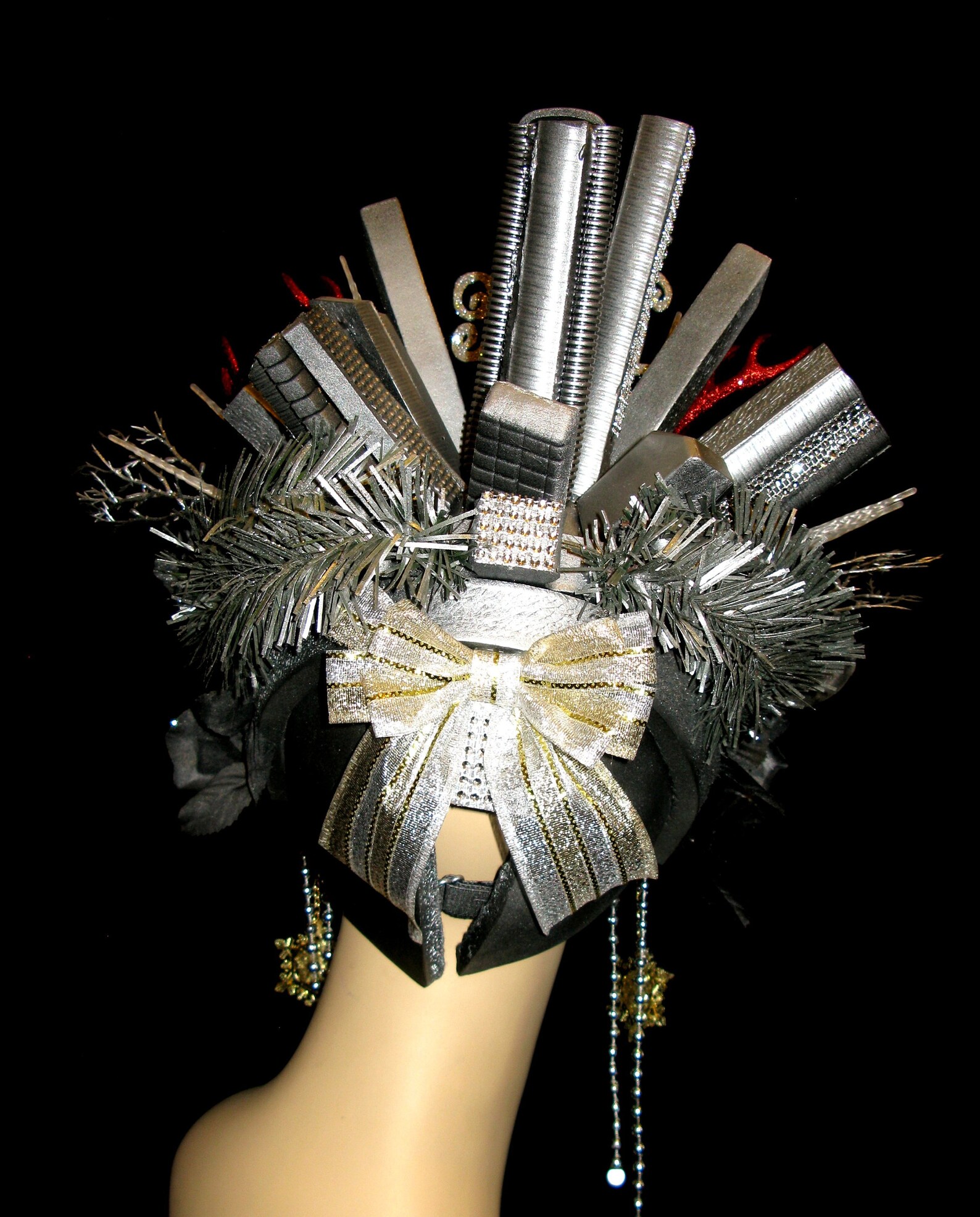 Christmas in New York Headdress READY TO SHIP Christmas Hat - Etsy