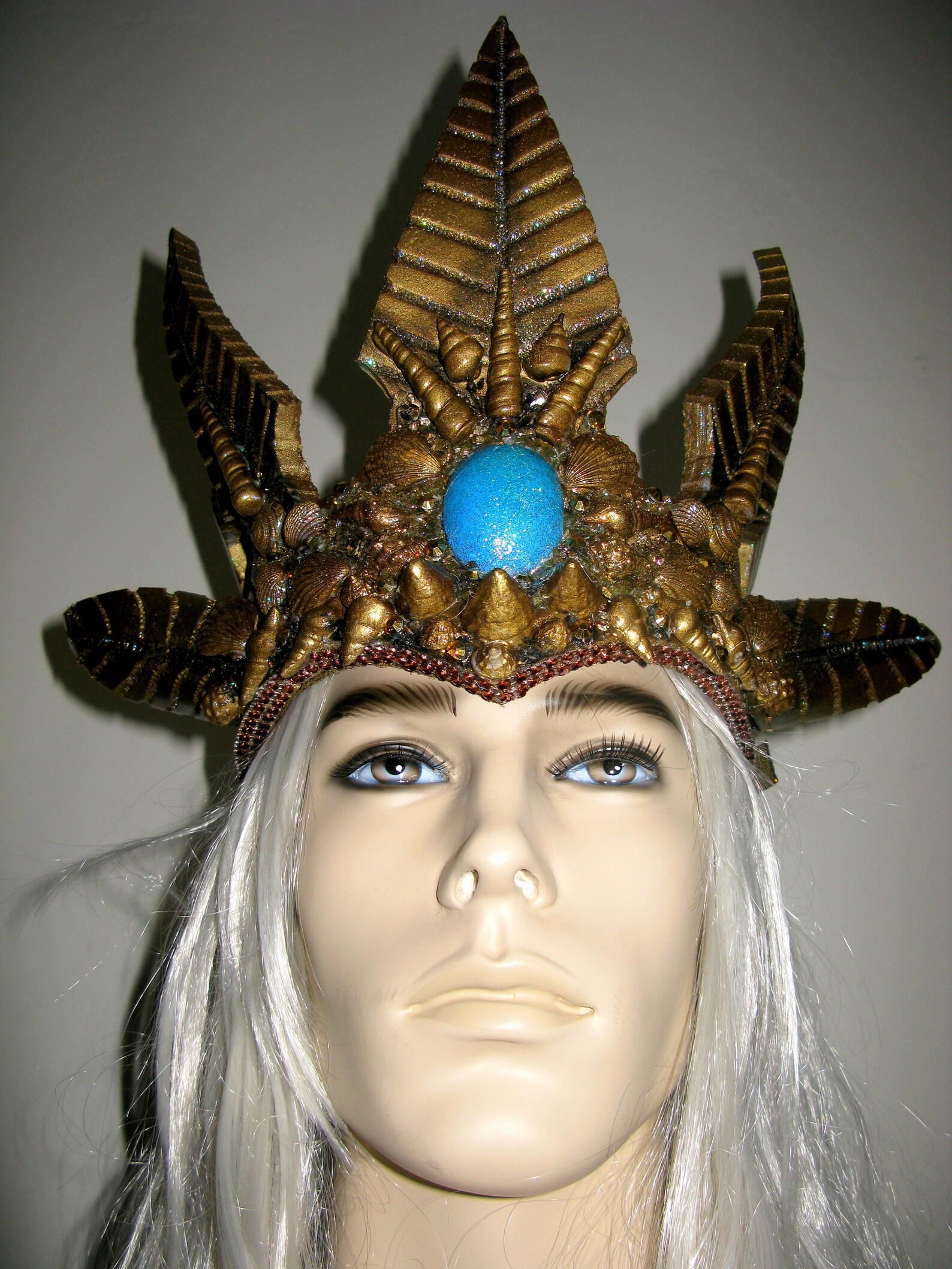 Poseidon Crown, Burning Man, Fantasy Fest, Halloween Costume, Miami ...
