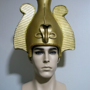 OSIRIS GOLD HEADDRESS, Unisex, Egyptian Crown, Burning Man, Halloween ...